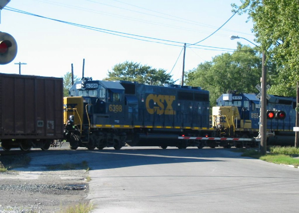 CSX 6398 crosses Columbus avenue